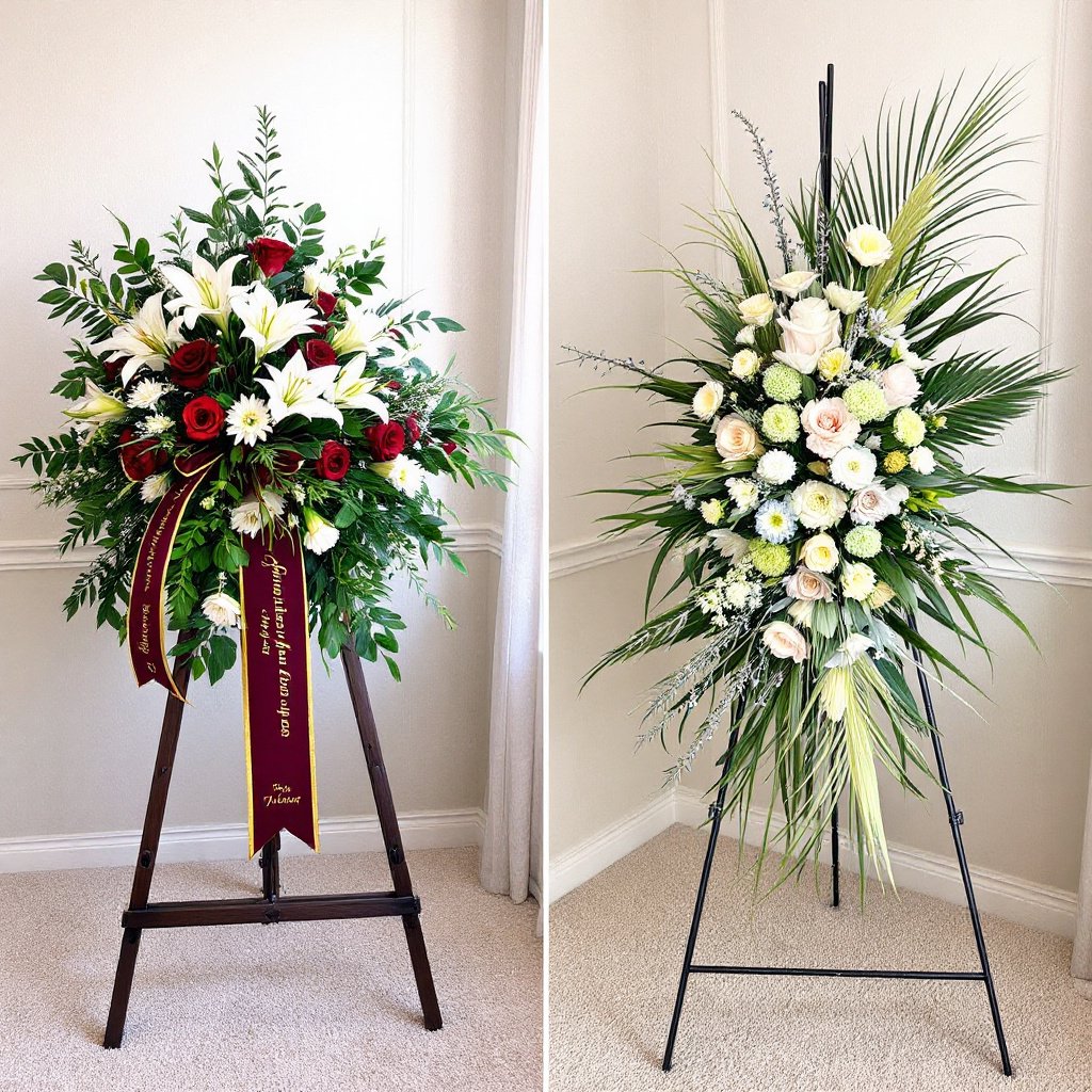 Traditional vs. Modern Funeral Standing Sprays